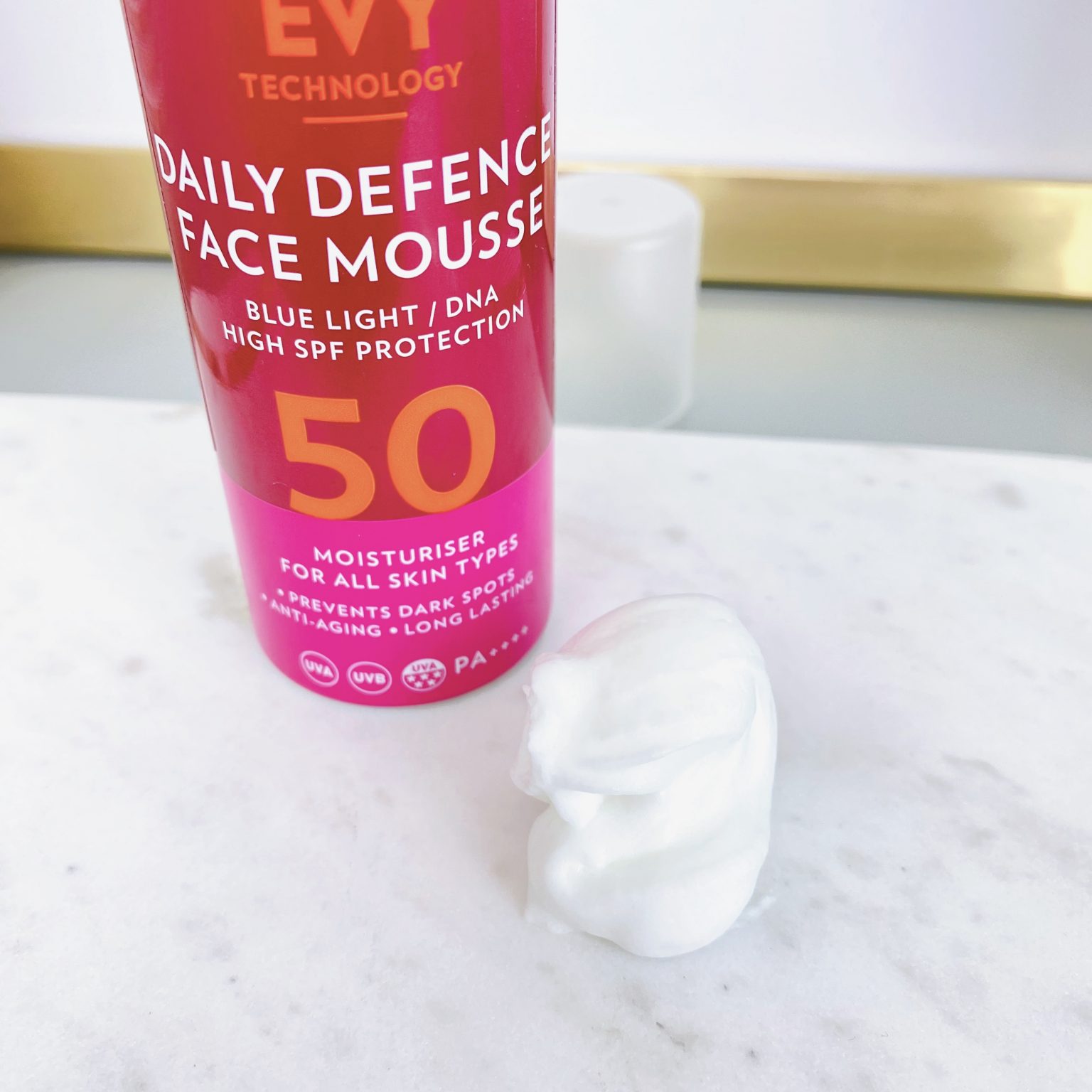 Evy Technology Daily Defence Face Mousse SPF50 Review